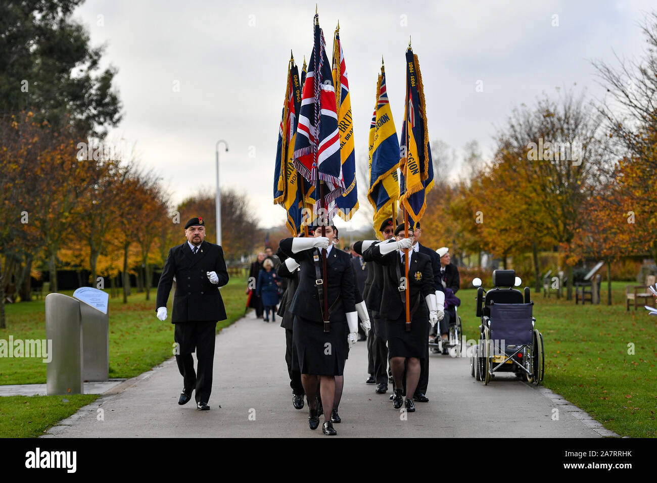 Flag bearers during the official opening of the 2019 Royal British ...