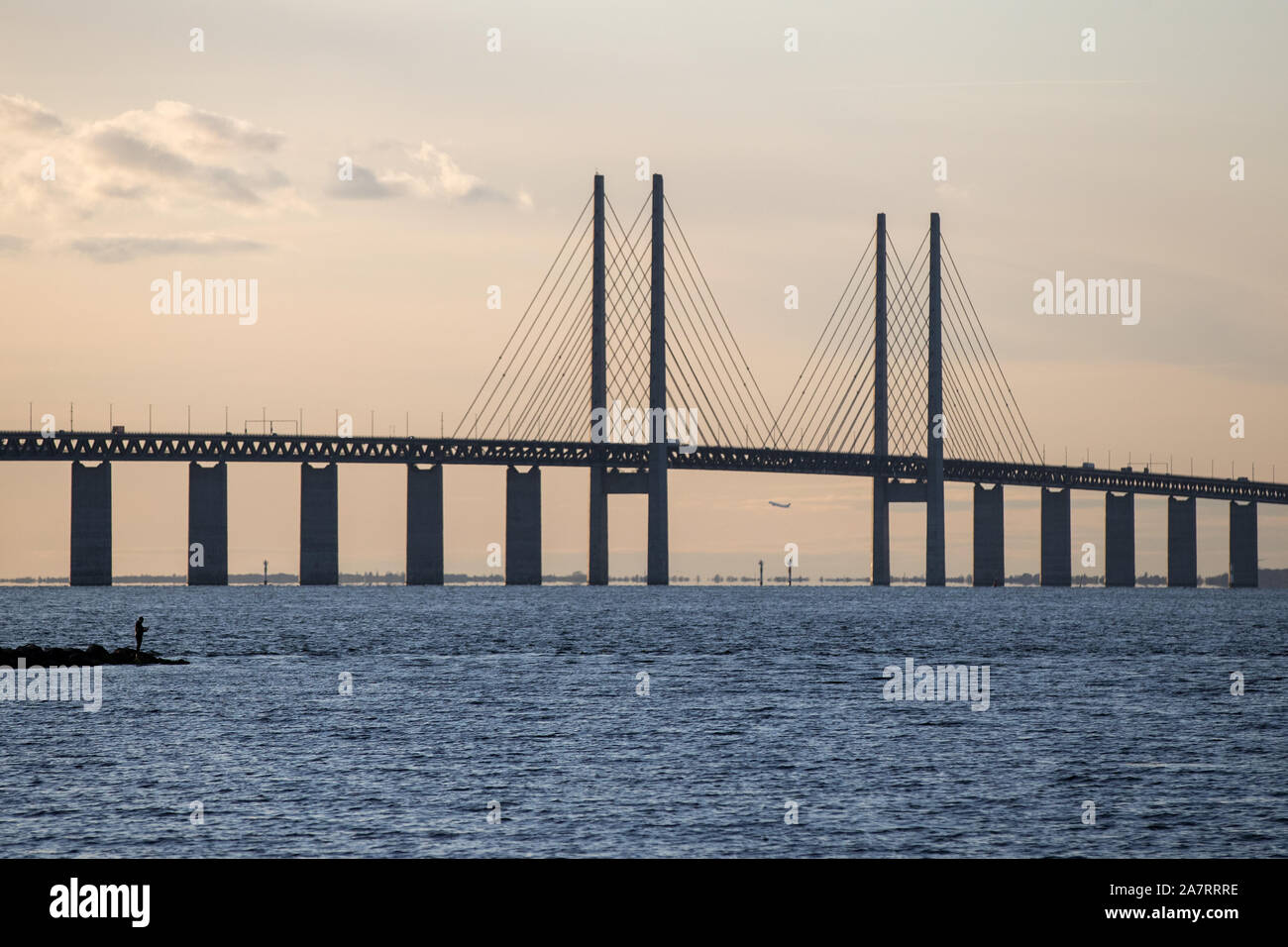 Oresund bridge seen from Malmo, Sweden Stock Photo - Alamy