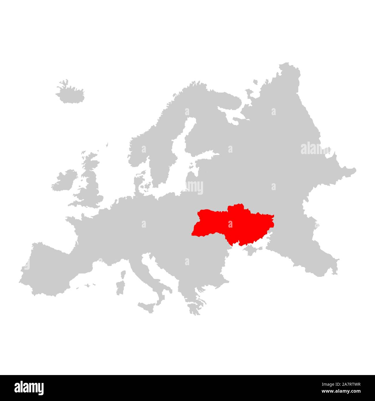 Map of Ukraine. Vector Stock Vector Image & Art - Alamy