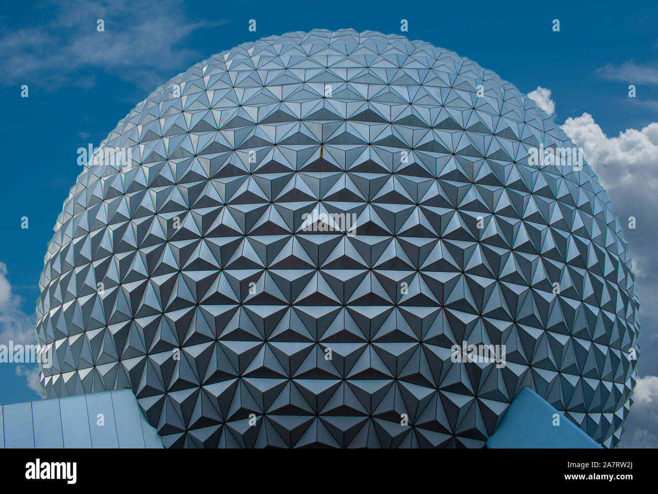 Orlando, Florida. November 01, 2019. Top view of sphere at Epcot (3 ...