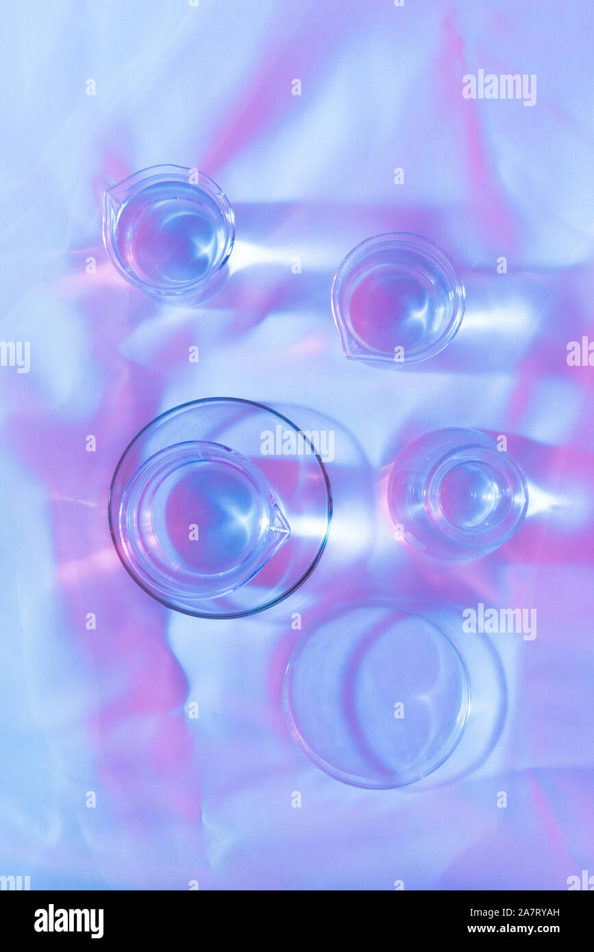 Scientific Glassware For Chemical, Laboratory Research Stock Photo - Alamy