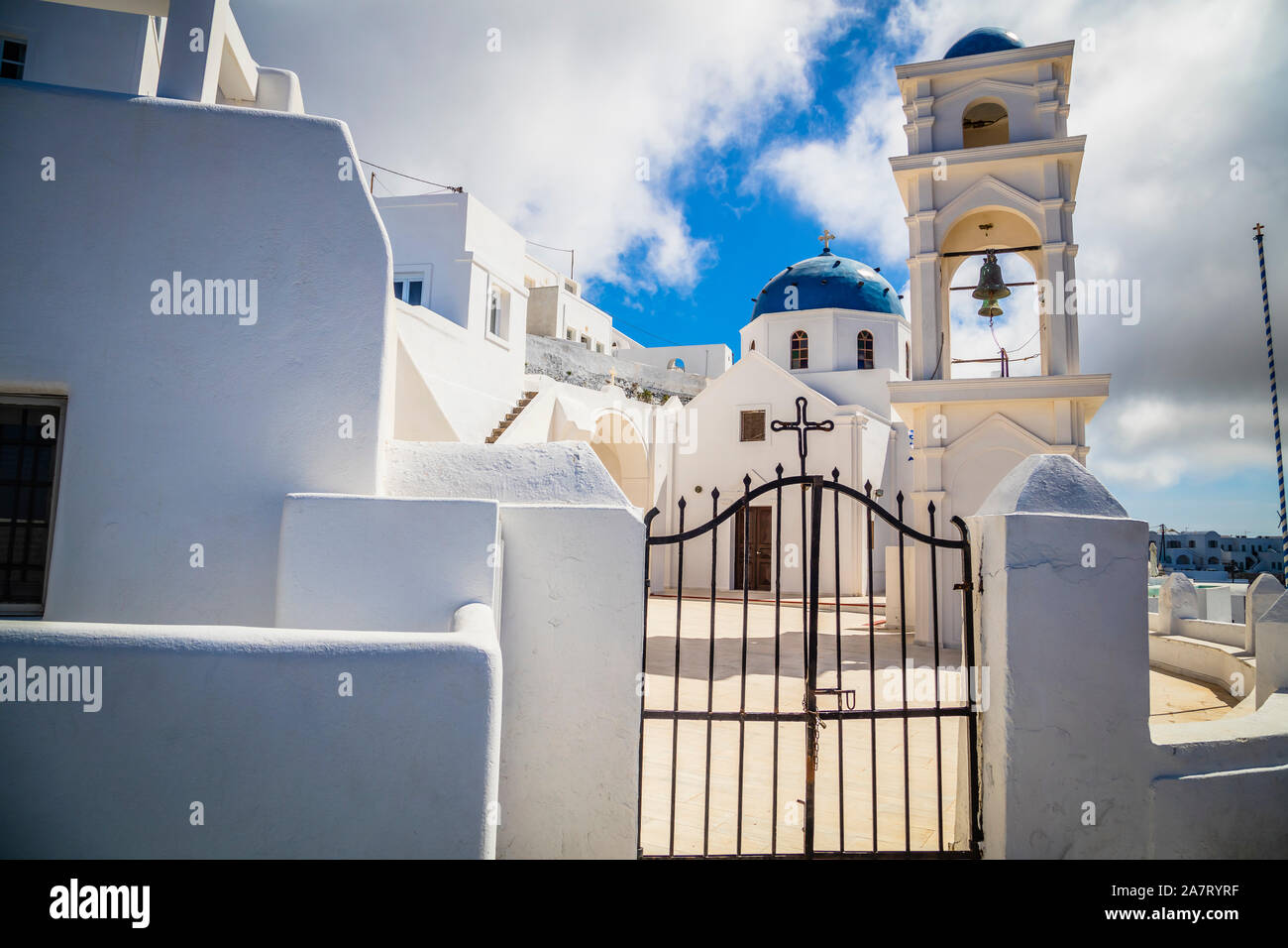 Blue Domes Greece High Resolution Stock Photography and Images - Alamy