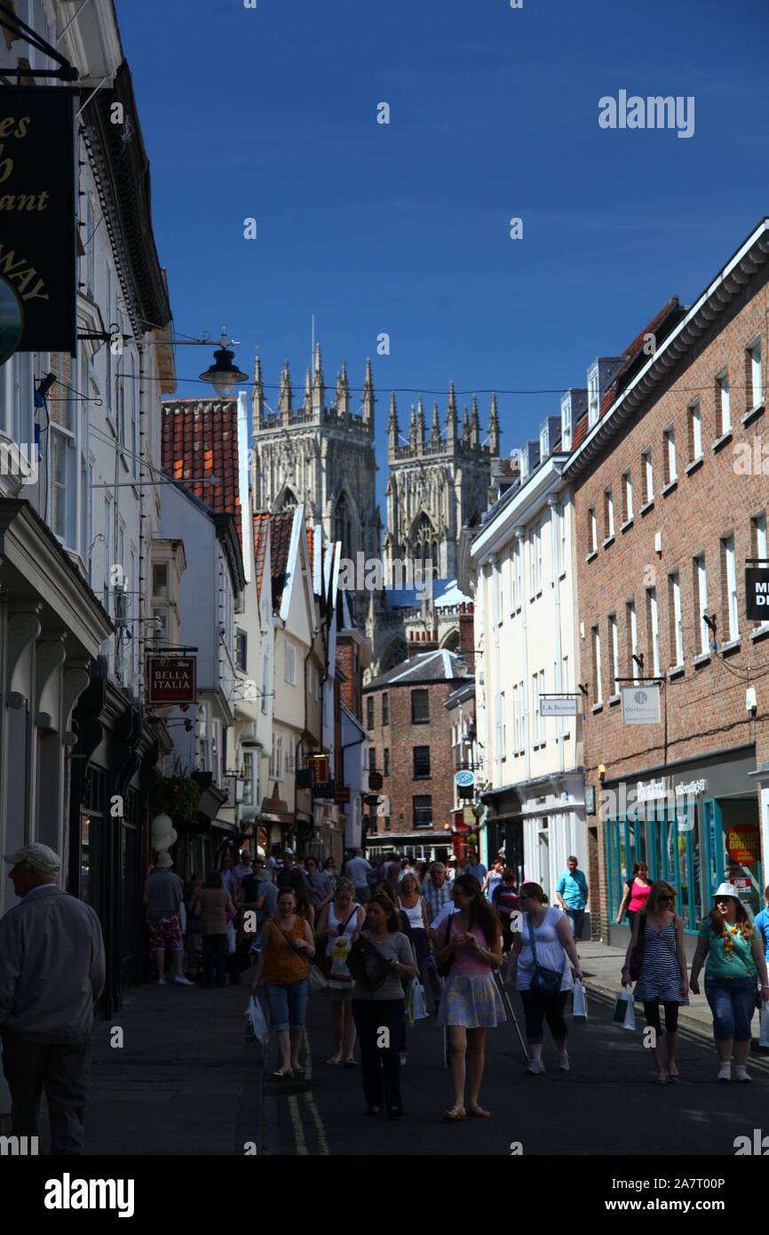 Low Petergate, York Stock Photo - Alamy