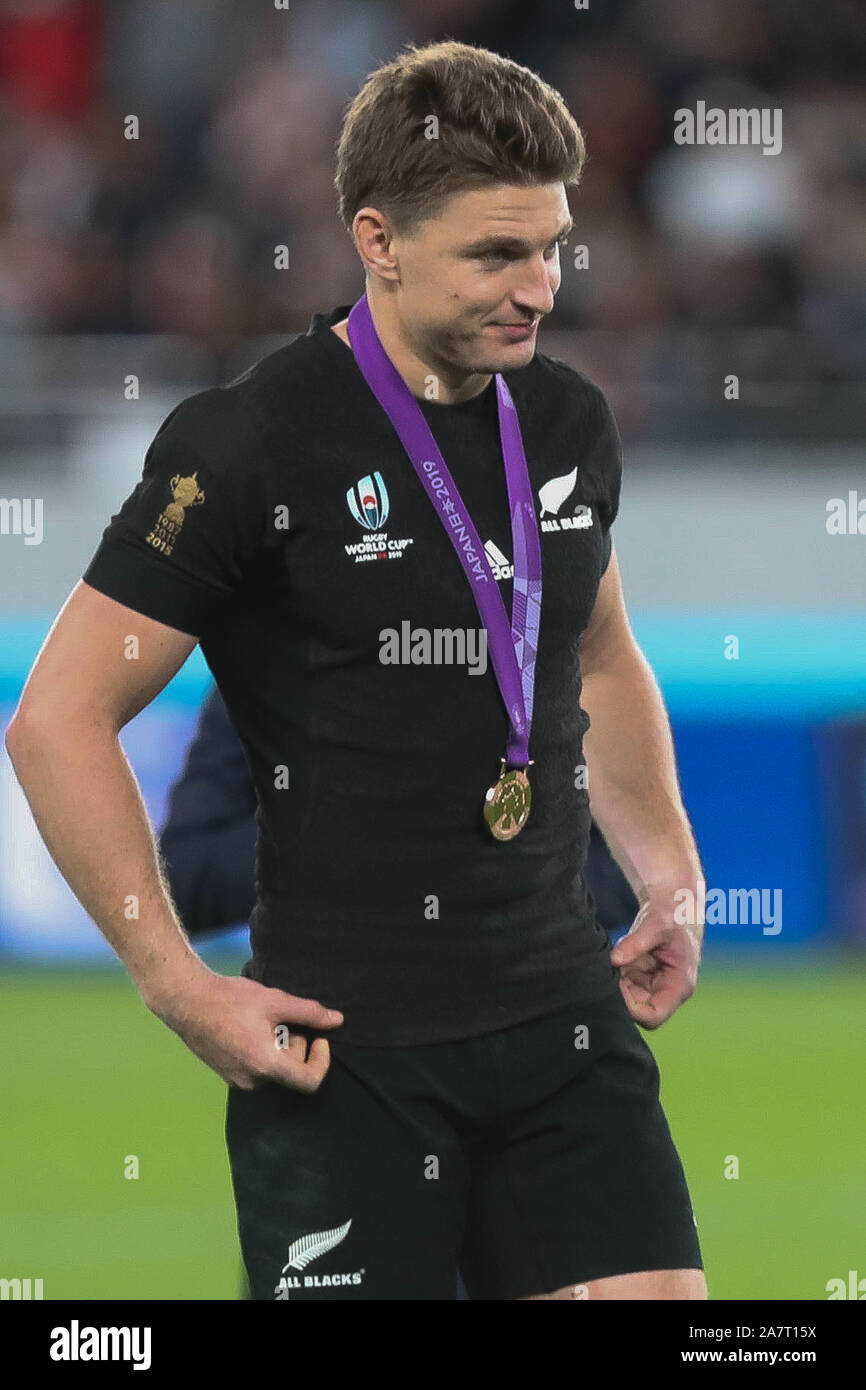 Beauden Barrett New Zealand during the World Cup Japan 2019, 3rd place ...