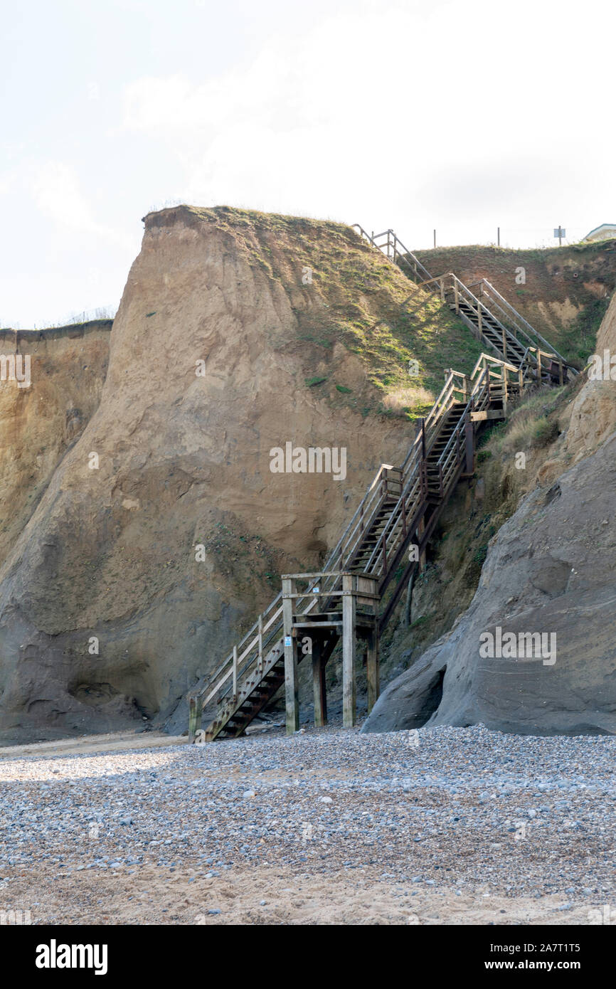 Steps to top of Cliff Stock Photo - Alamy
