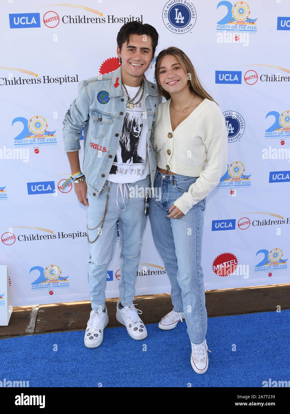 Santa Monica, California, USA. 03rd Nov, 2019. Isaak Presley, Mackenzie Ziegler. UCLA Mattel ...