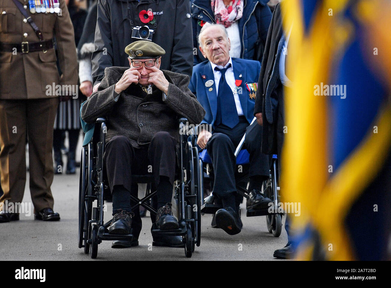 Veterans arrive for the service during the official opening of the 2019 ...