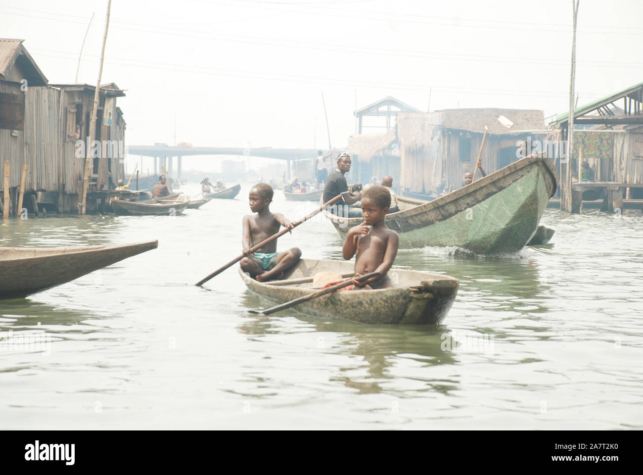 Makoko slum hi-res stock photography and images - Alamy