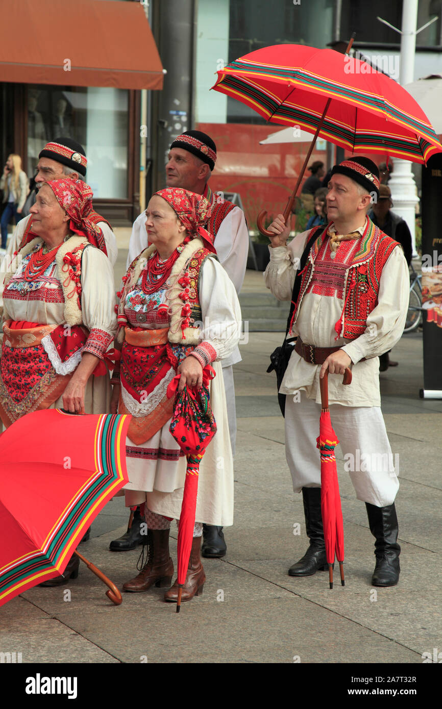 Croatia, Zagreb, people in traditional dress Stock Photo - Alamy