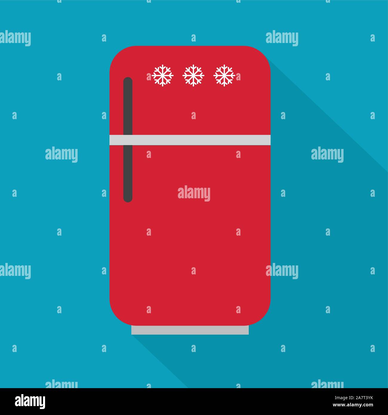 red fridge icon- vector illustration Stock Vector Image & Art - Alamy