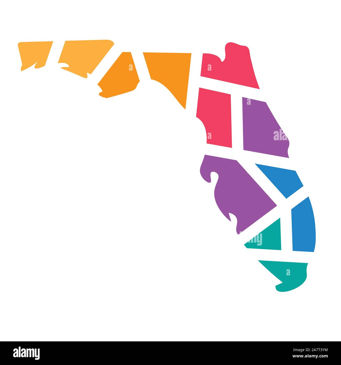 Orlando map Cut Out Stock Images & Pictures - Alamy