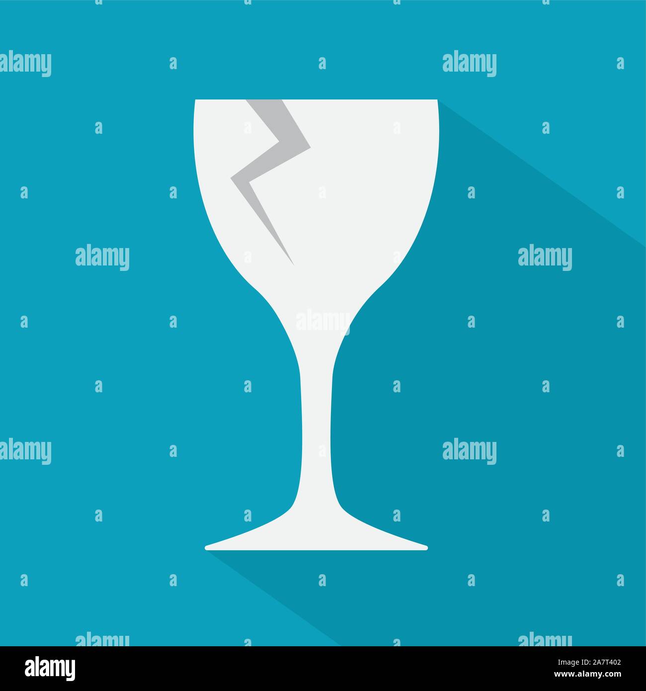 broken wine glass icon- vector illustration Stock Vector Image & Art ...