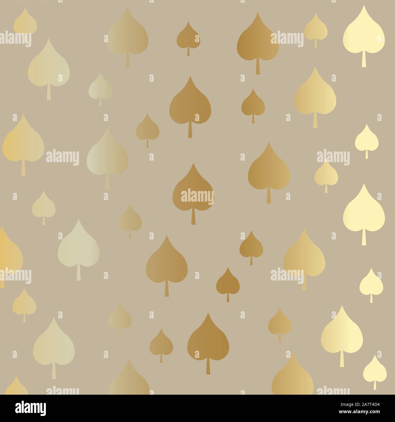 golden leaf pattern- vector illustration Stock Vector Image & Art - Alamy