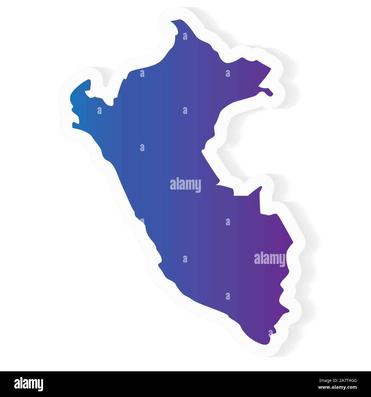 gradient Peru map- vector illustration Stock Vector Image & Art - Alamy