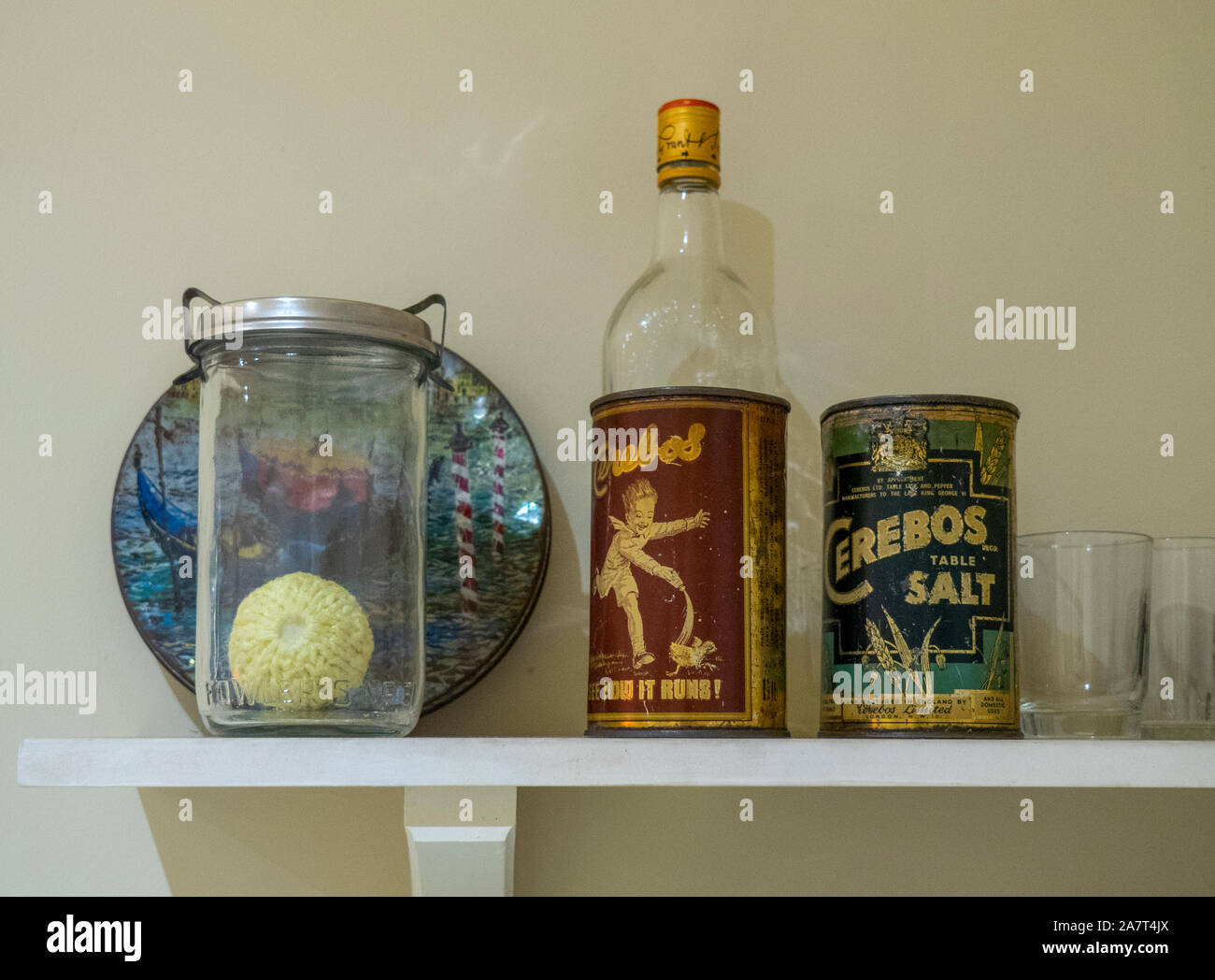 Display of a typical Australian kitchen and appliances and utensils ...