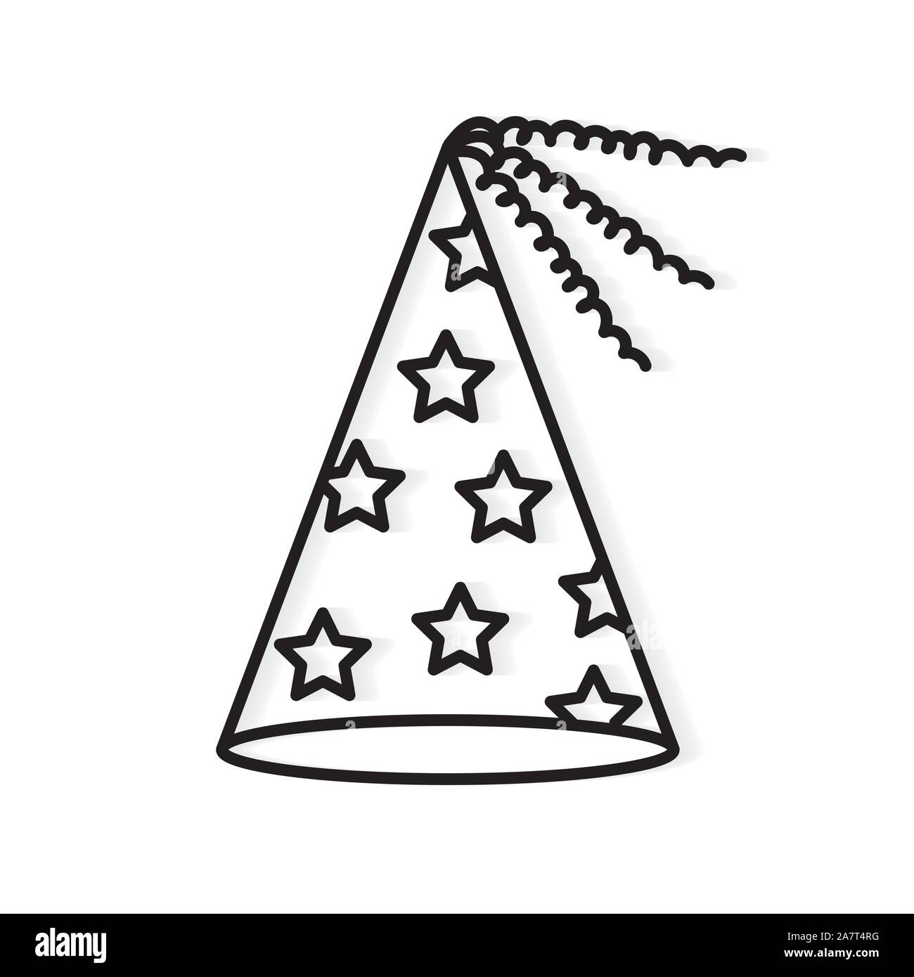birthday, party cap icon- vector illustration Stock Vector Image & Art ...