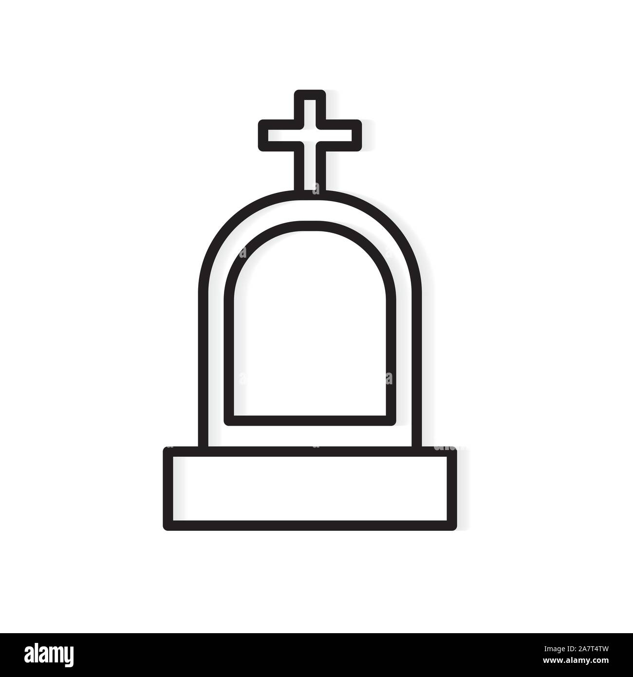 grave, tombstone icon- vector illustration Stock Vector Image & Art - Alamy
