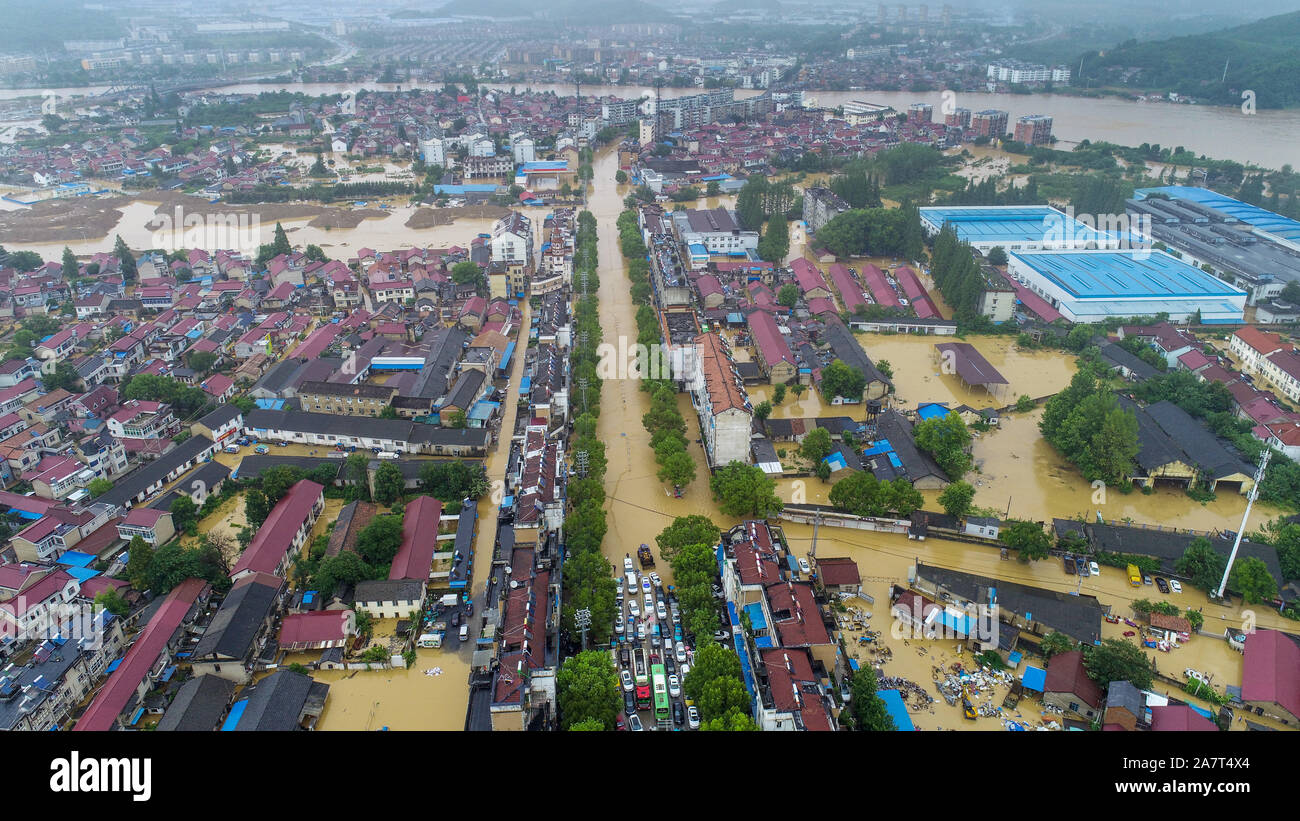 Aerial view after flood disaster hi-res stock photography and images ...