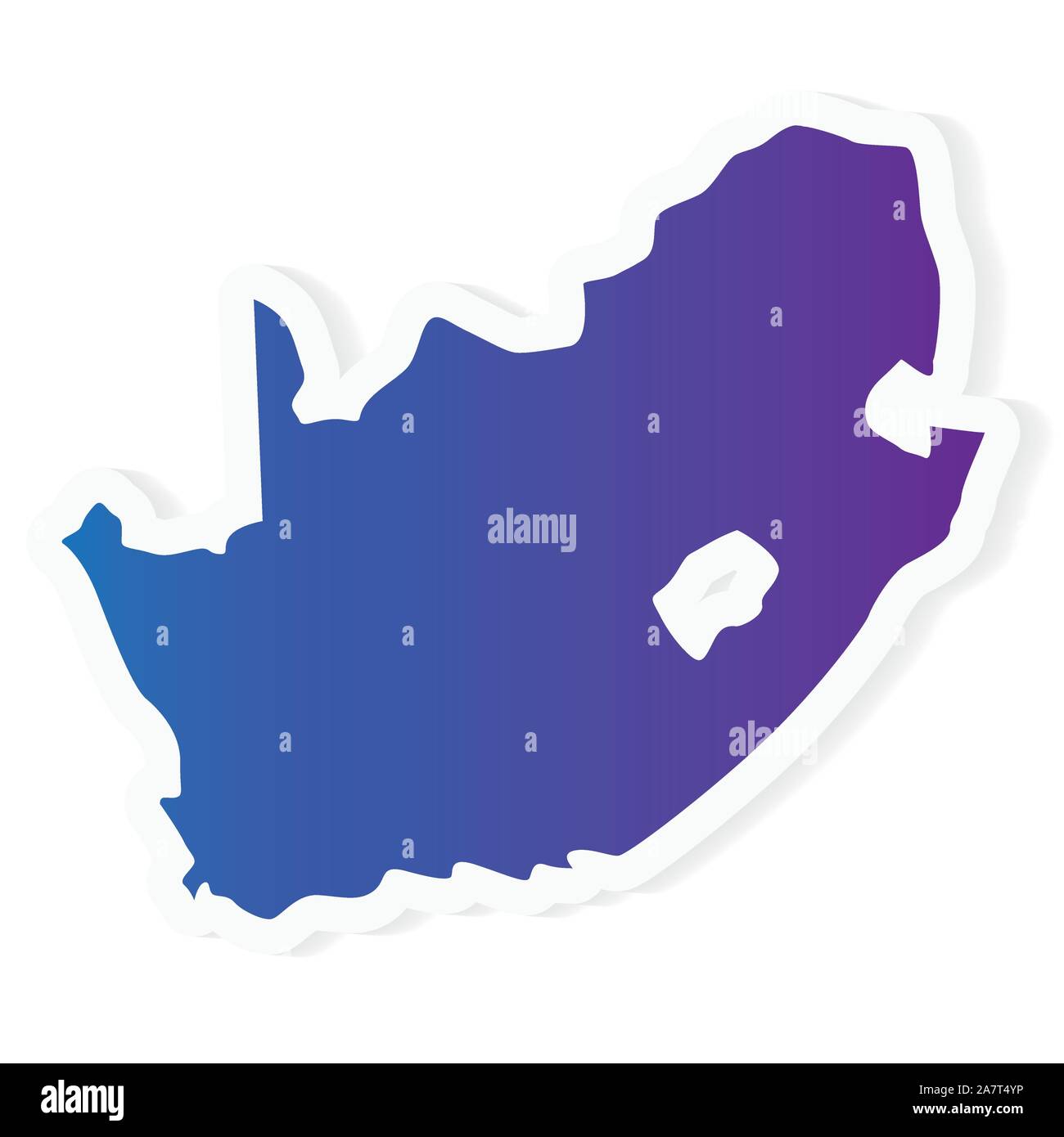 gradient South Africa map- vector illustration Stock Vector Image & Art ...