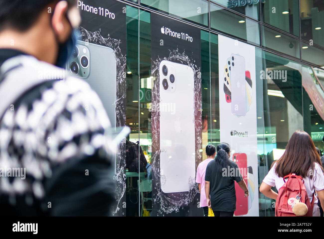 Bangkok, Thailand - October 26, 2019 : Apple iPhone 11 and iPhone 11 ...
