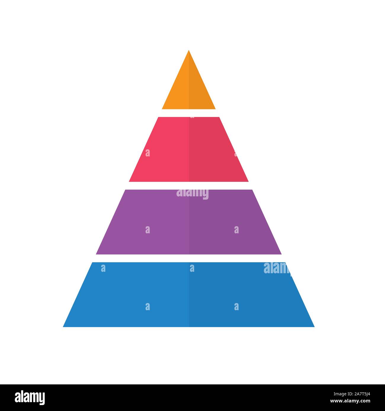 colorful level pyramid chart icon- vector illustration Stock Vector ...