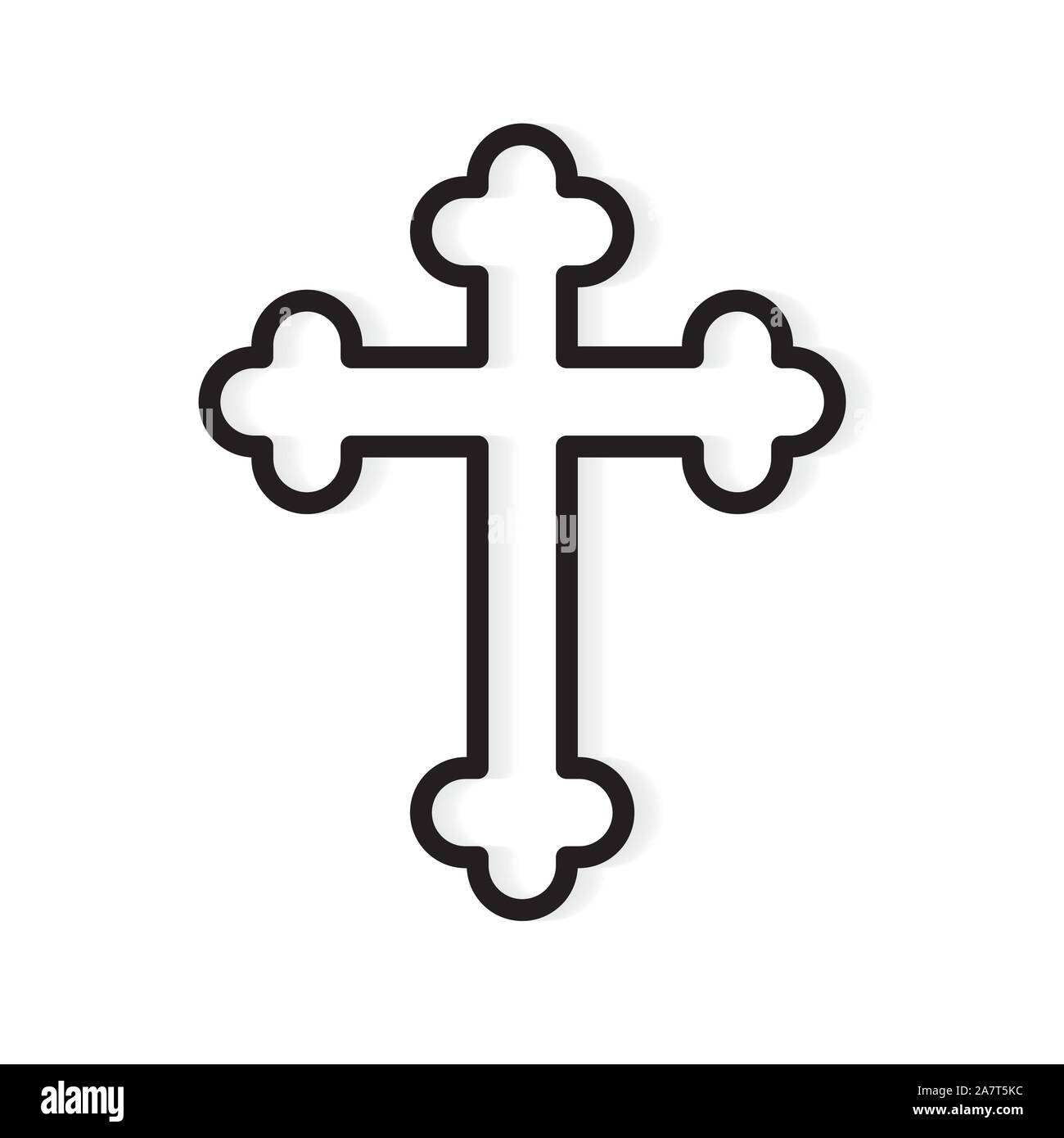 christian cross icon- vector illustration Stock Vector Image & Art - Alamy