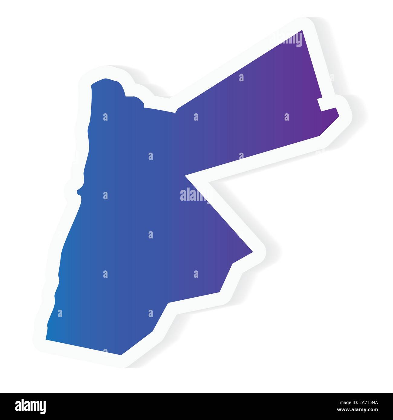 gradient Jordan map - vector illustration Stock Vector Image & Art - Alamy