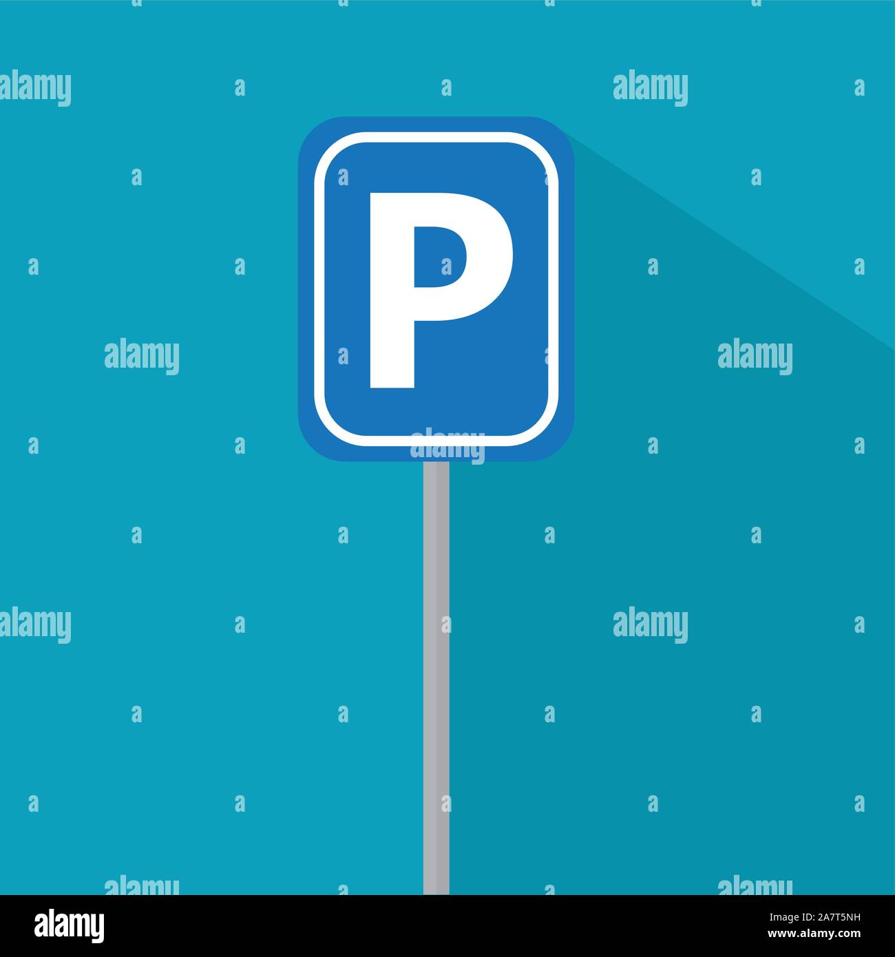 parking road sign icon- vector illustration Stock Vector Image & Art ...