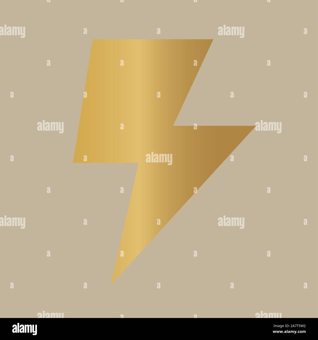 golden lighting bolt icon- vector illustration Stock Vector Image & Art ...