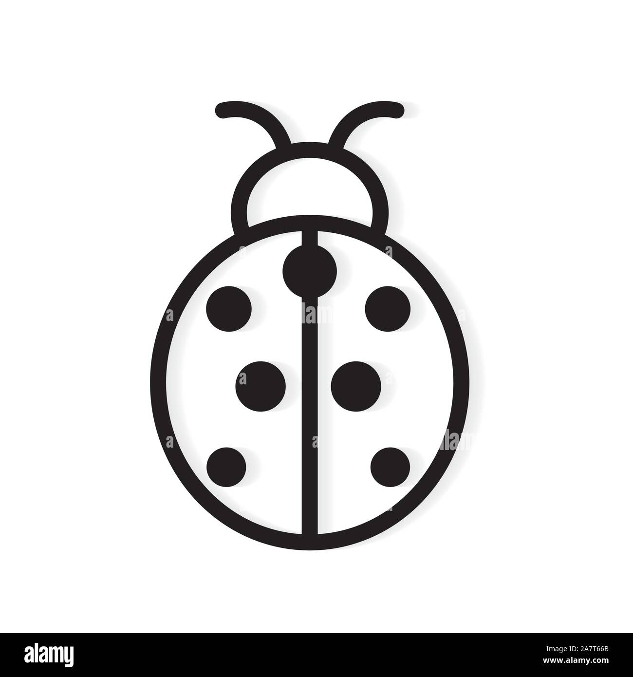 cute ladybug icon - vector illustration Stock Vector Image & Art - Alamy