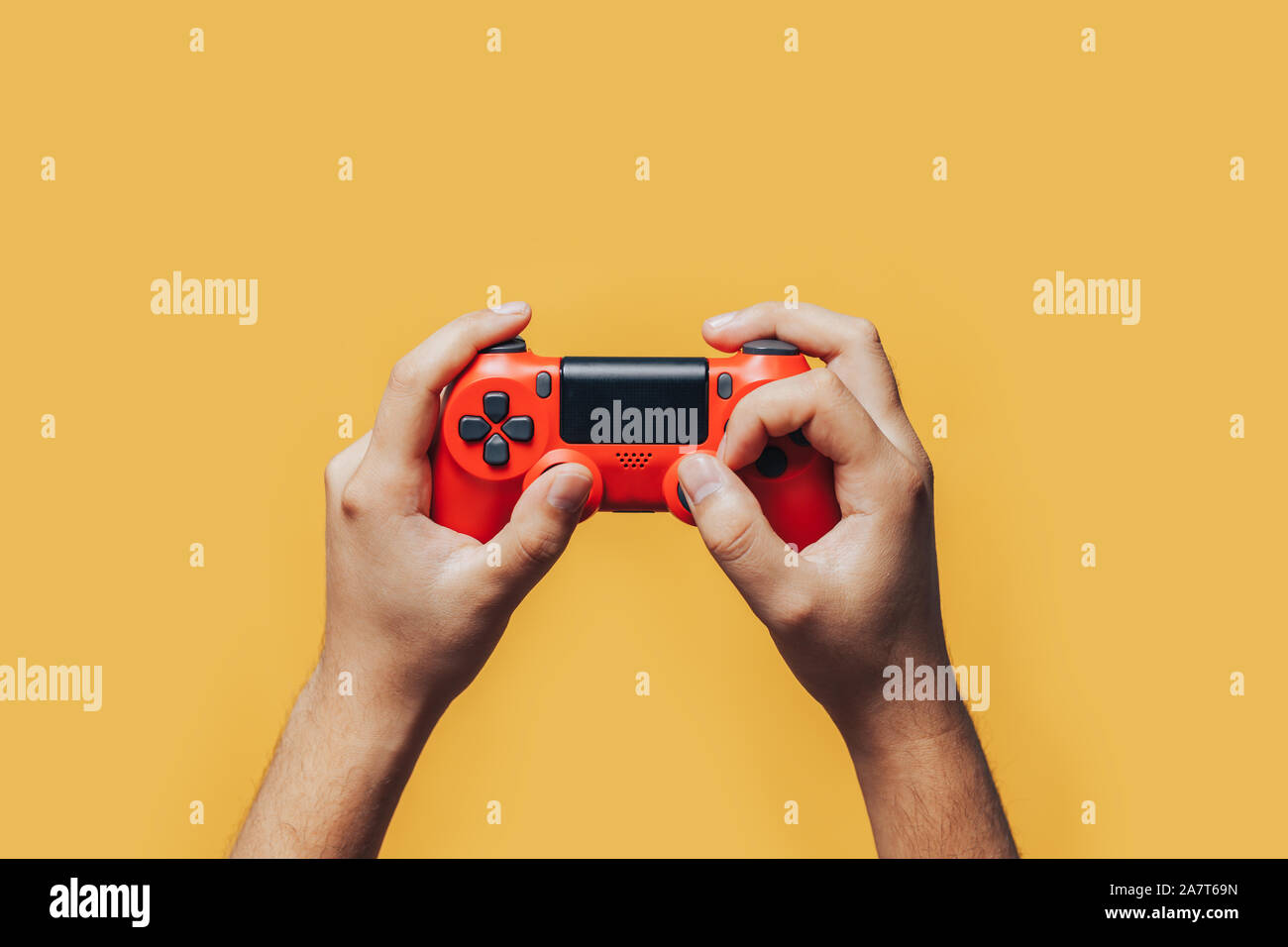gamepad in hands Stock Photo - Alamy