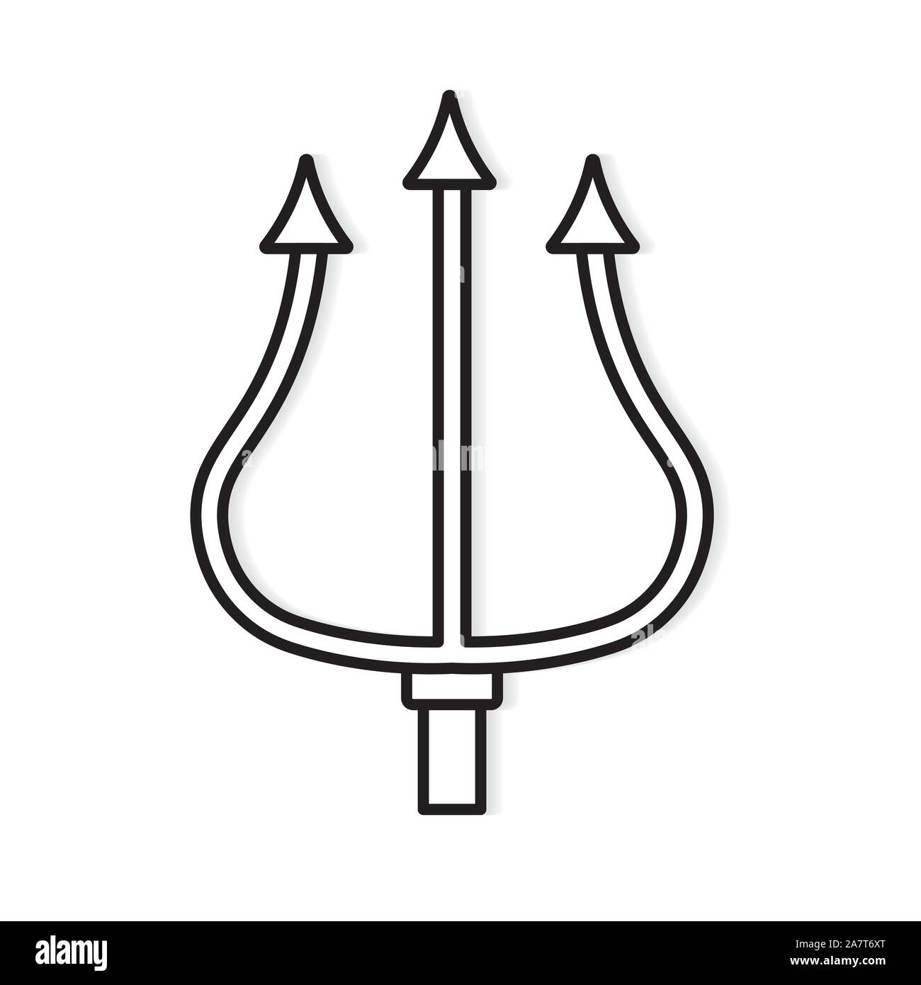 Black Pitchfork Logo