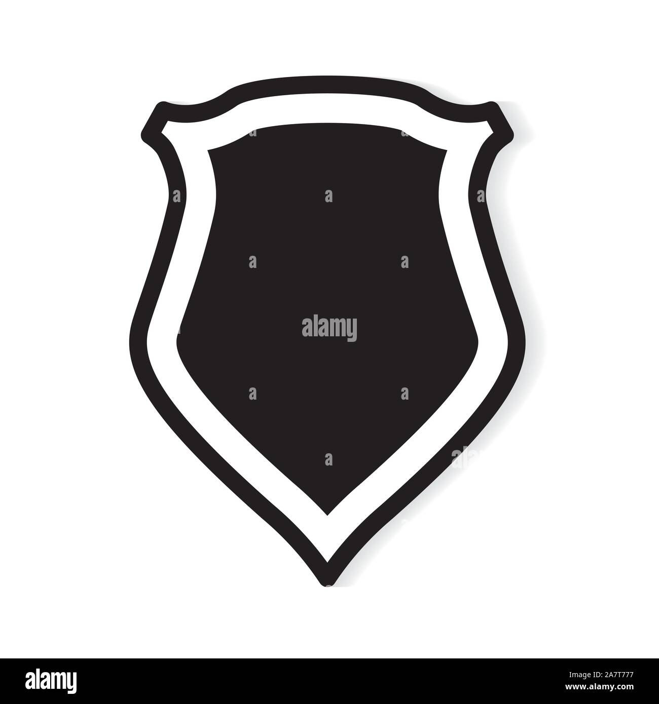 black shield icon Stock Vector Image & Art - Alamy