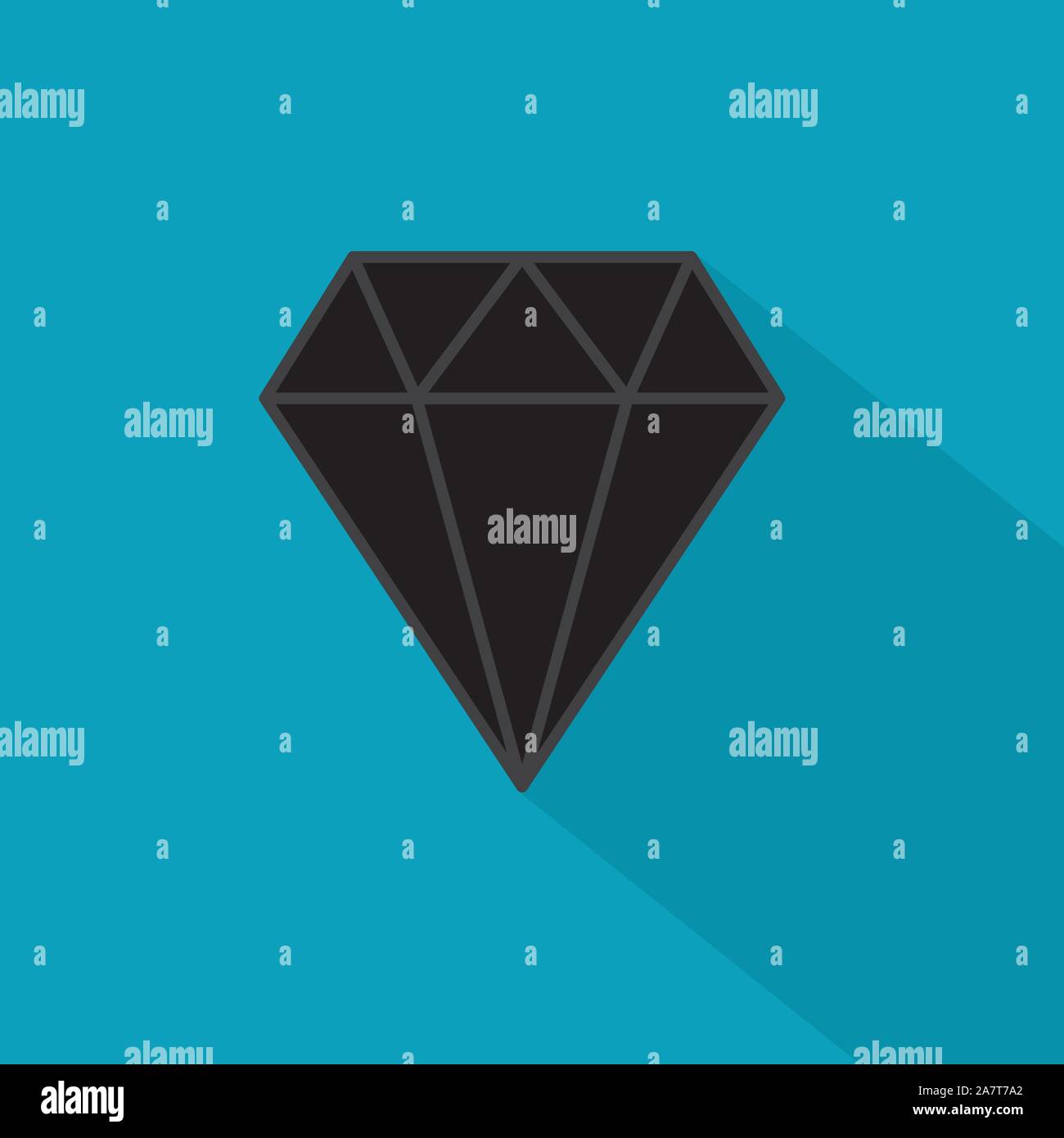 black diamond icon- vector illustration Stock Vector Image & Art - Alamy