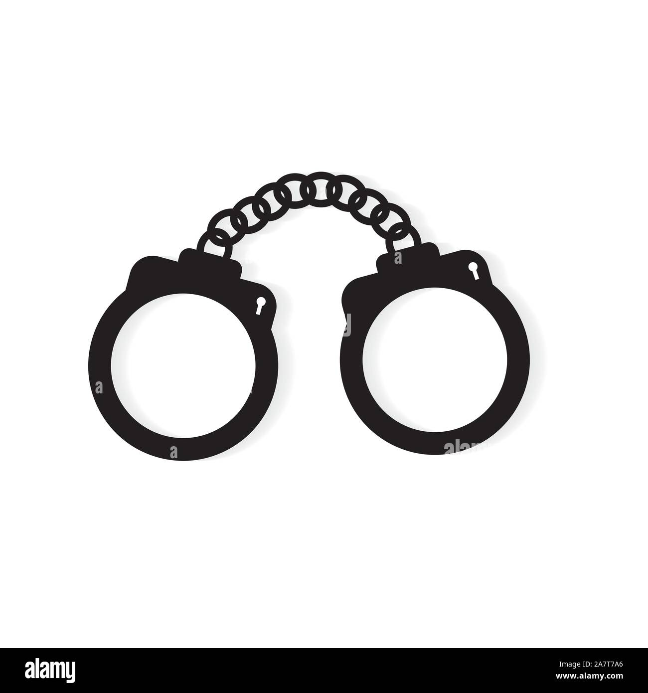 black handcuffs icon- vector illustration Stock Vector Image & Art - Alamy