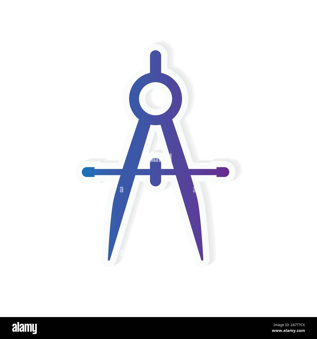 drawing compass icon- vector illustration Stock Vector Image & Art - Alamy