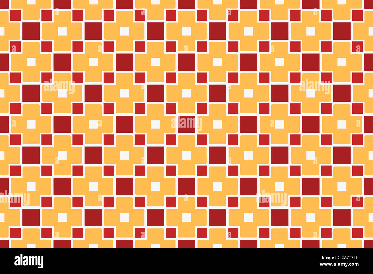 Seamless geometric pattern. In red, yellow and white colors Stock Photo ...