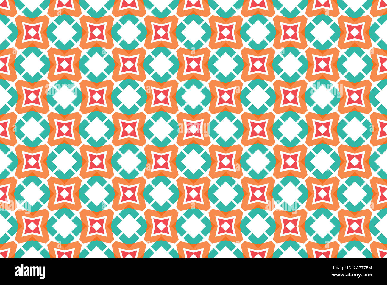 Seamless geometric pattern. In orange, red, blue and white colors Stock ...