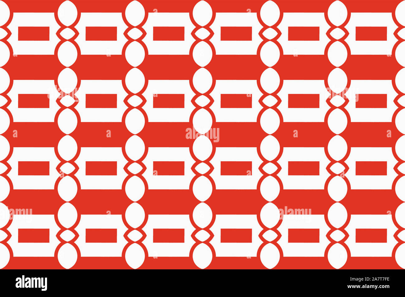 Seamless geometric pattern. In red and white colors Stock Photo - Alamy