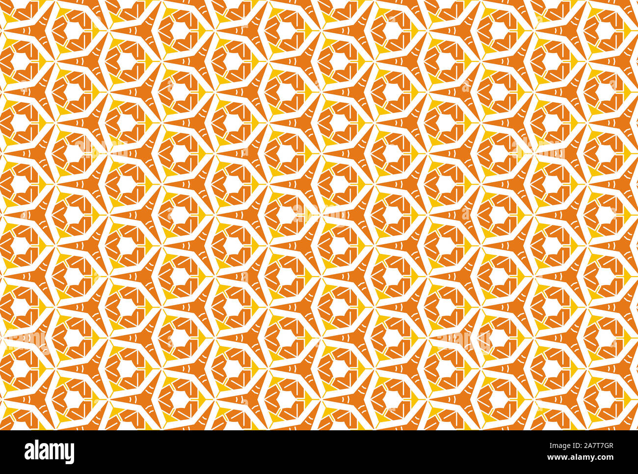 Seamless geometric pattern. In yellow, orange and white colors Stock ...