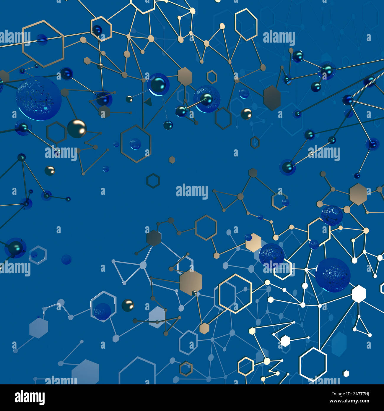 Abstract Techno Background with Science Design Elements Stock Photo - Alamy