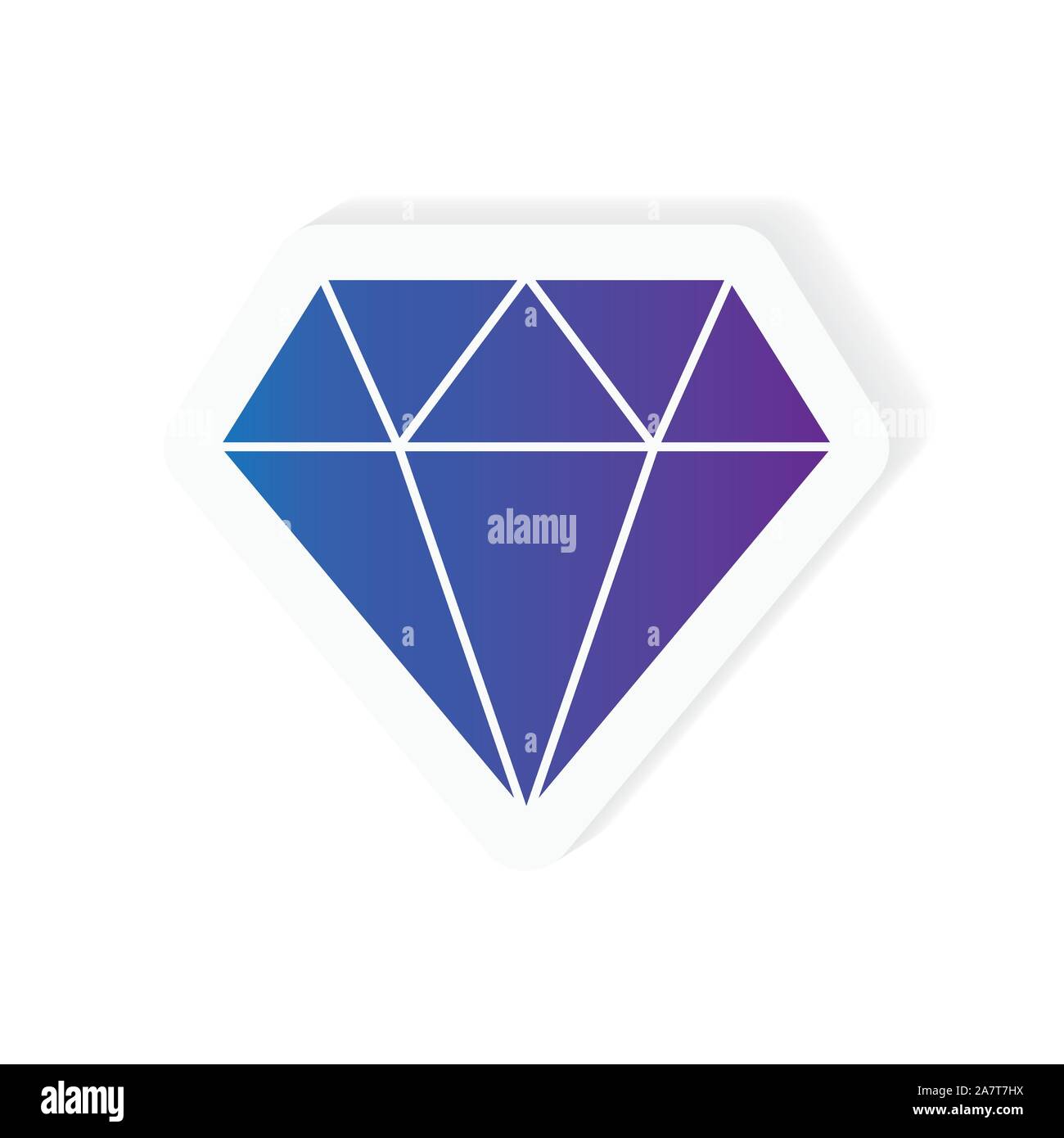 blue diamond icon- vector illustration Stock Vector Image & Art - Alamy