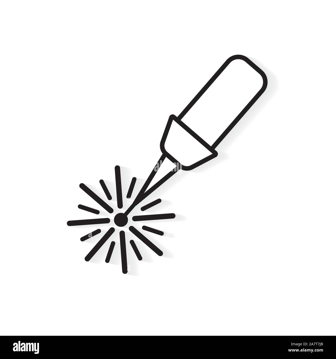 laser ray icon- vector illustration Stock Vector Image & Art - Alamy
