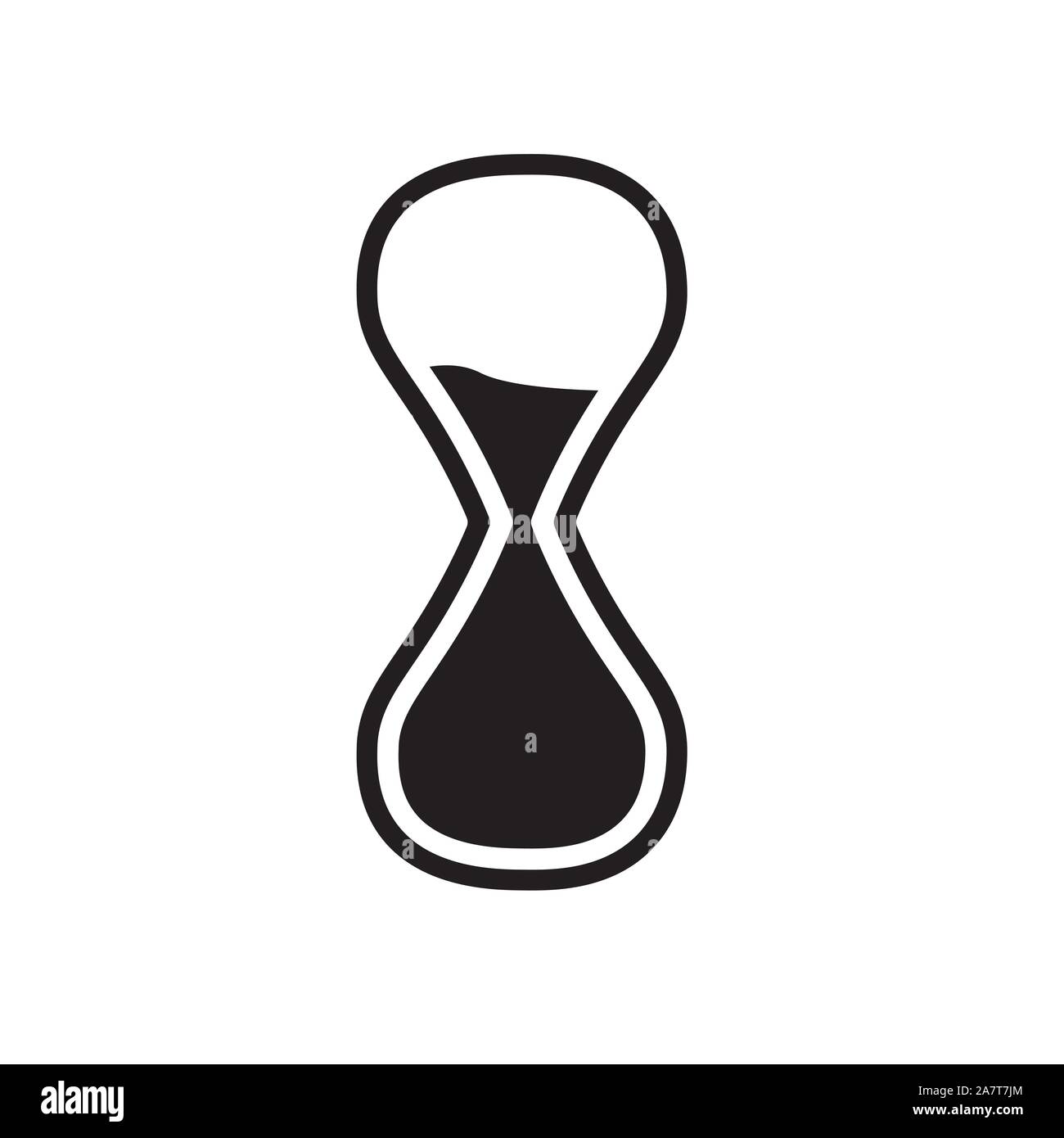 hourglass clock icon- vector illustration Stock Vector Image & Art - Alamy