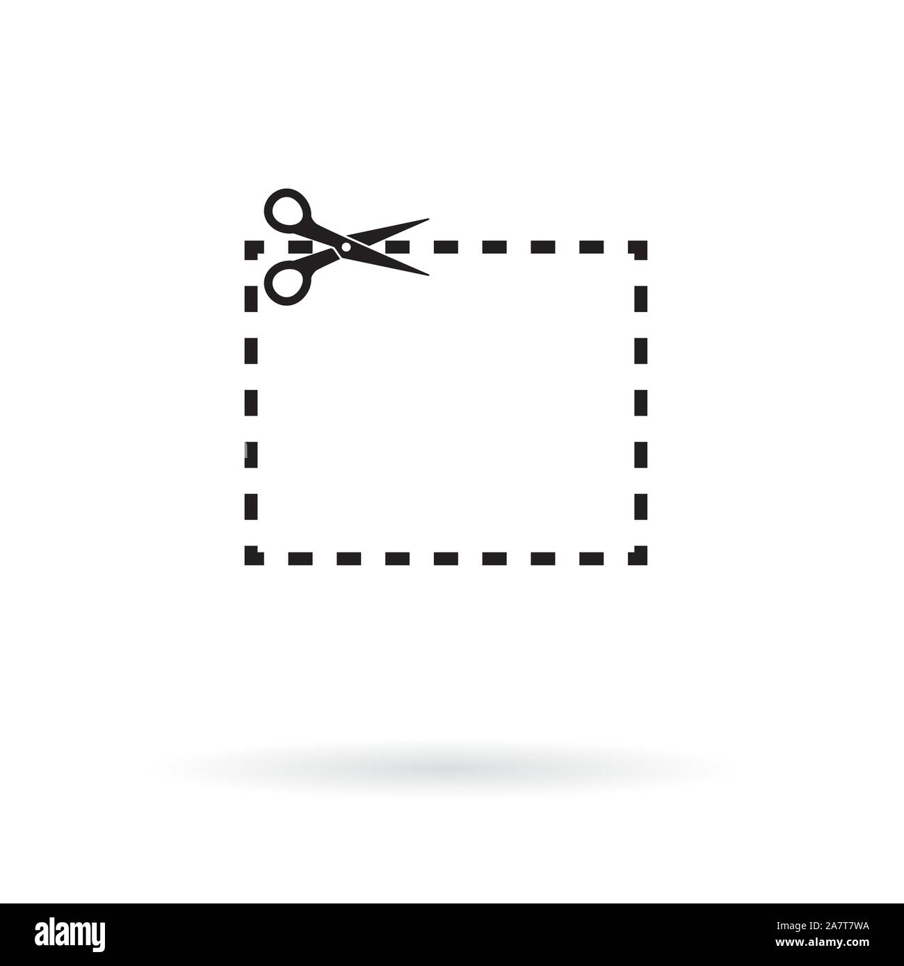 scissors cutting price label icon- vector illustration Stock Vector ...