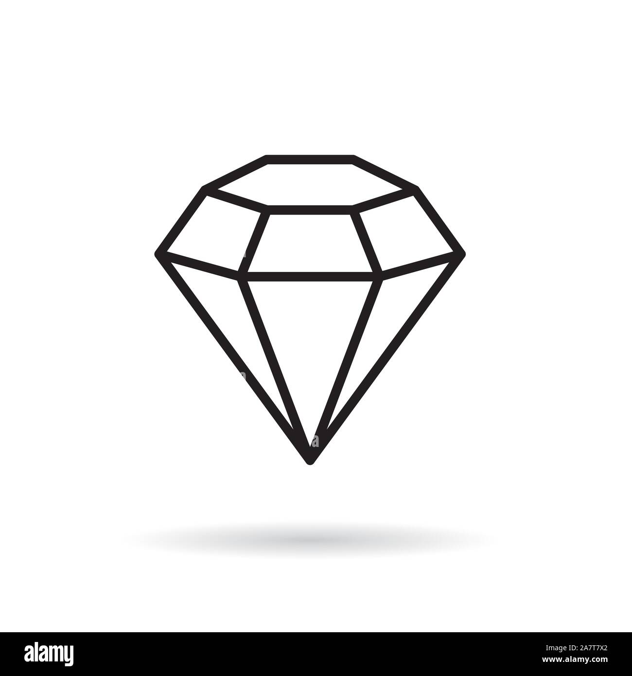 black diamond icon- vector illustration Stock Vector Image & Art - Alamy