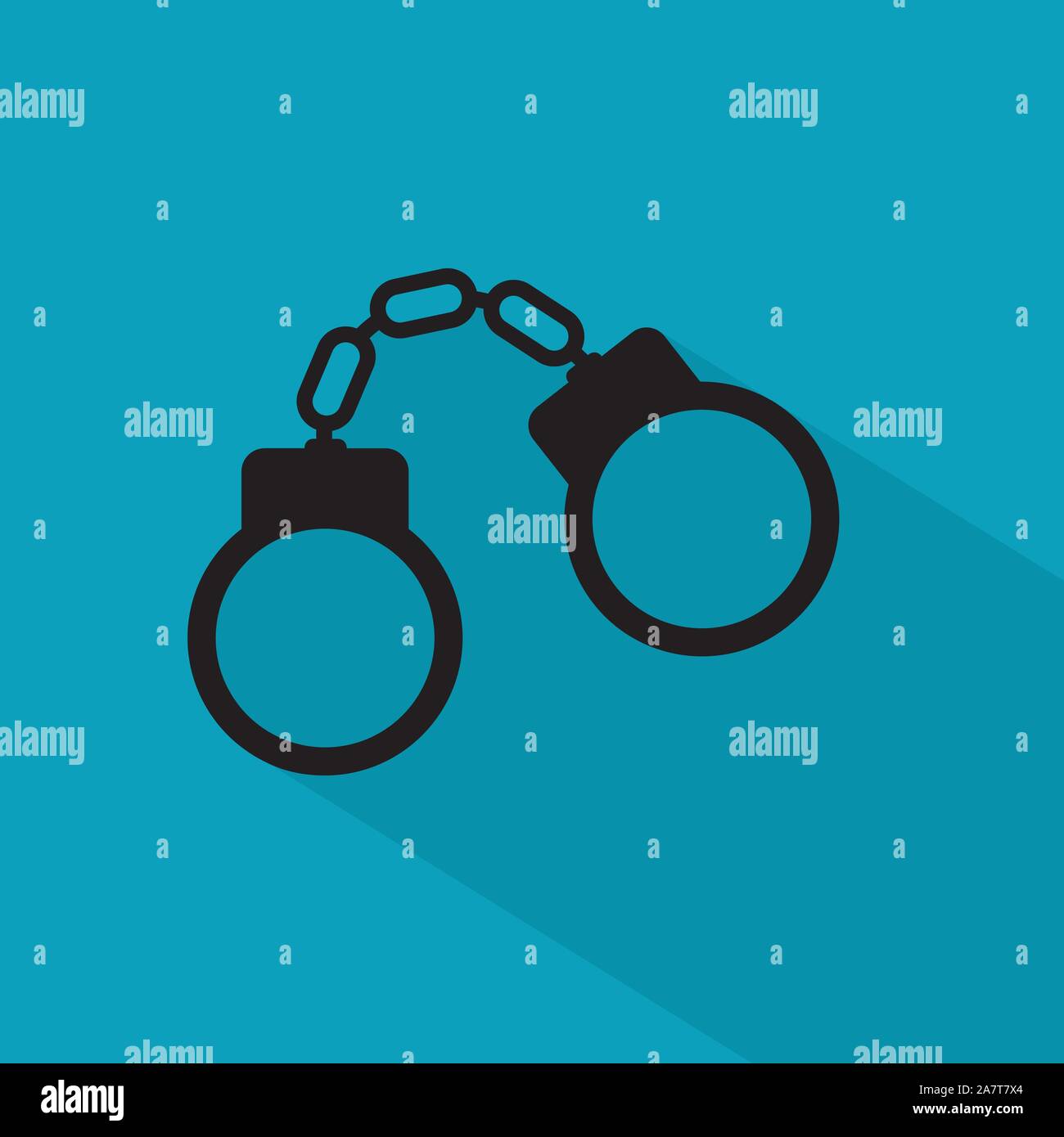 black handcuffs icon- vector illustration Stock Vector Image & Art - Alamy