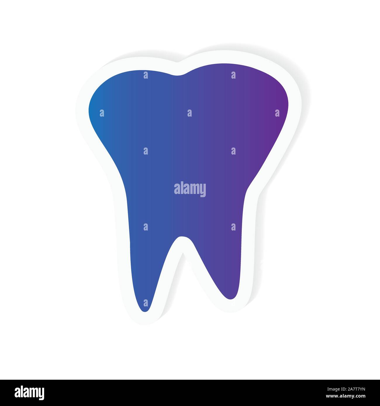 gradient tooth icon- vector illustration Stock Vector Image & Art - Alamy