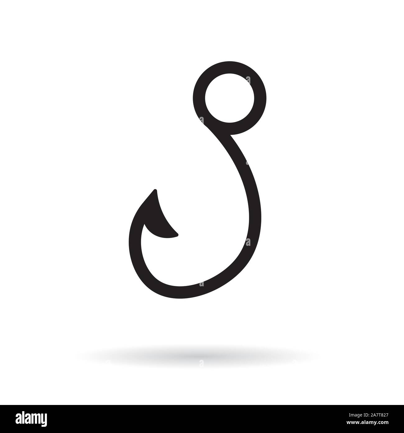 fishing hook icon- vector illustration Stock Vector Image & Art - Alamy