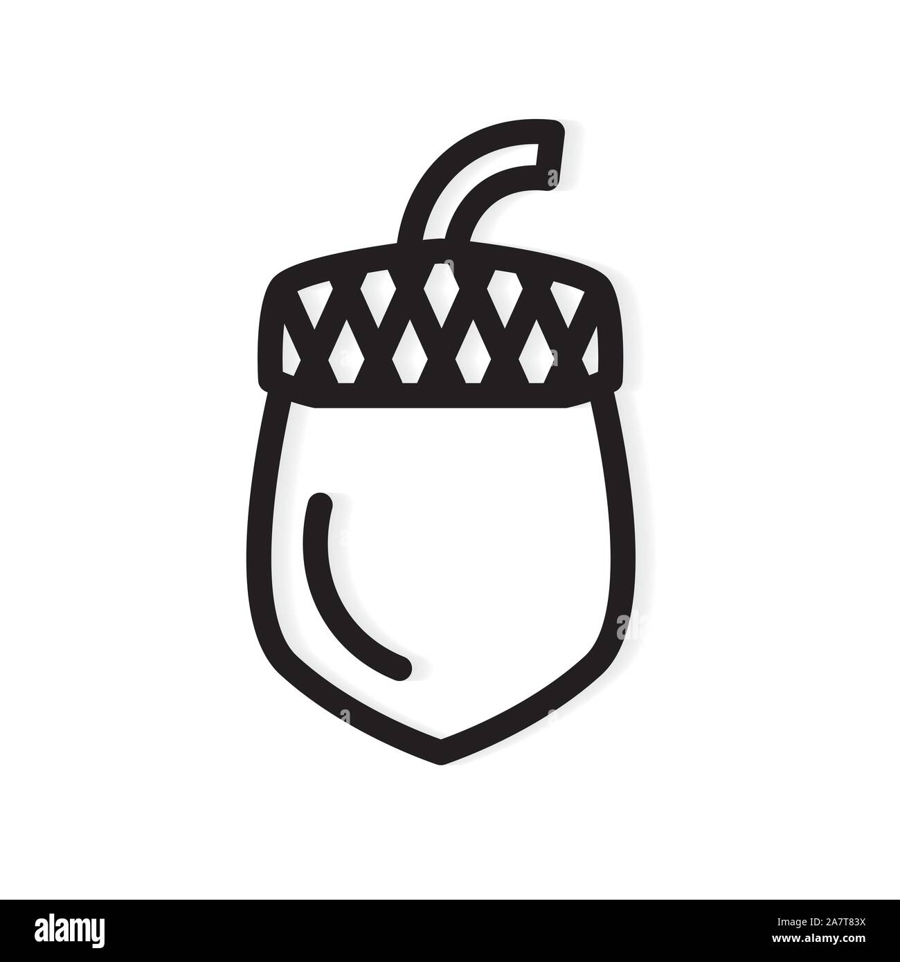 acorn nut icon- vector illustration Stock Vector Image & Art - Alamy